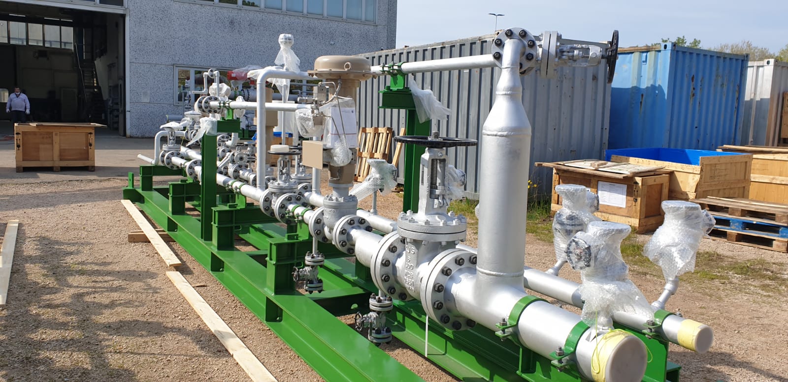 Packaged Equipment: MP & Air Valves skid. - Sistemiza